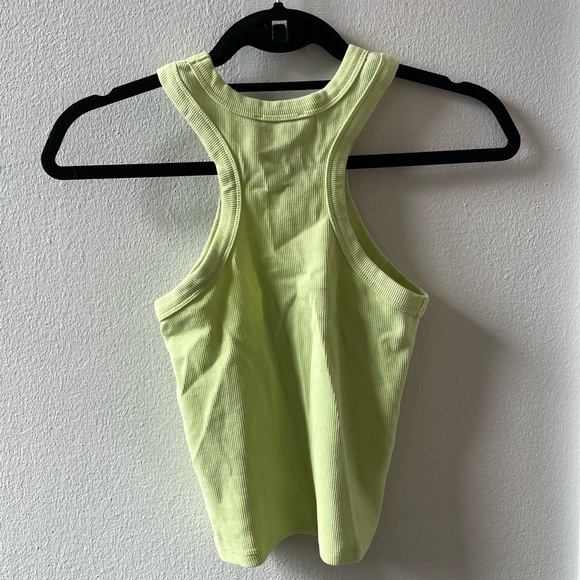 Zara | Tops | Zara Lime Green Medium Pronounced Halter Top | Poshmark